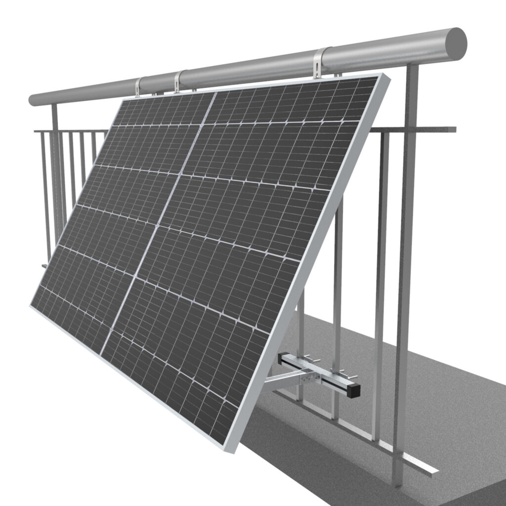NuaFix – Balkongelände-Halterung rund für ein Solarmodul - NUASOL ...